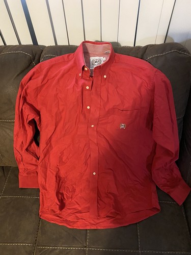 Mens Cinch Rodeo Long Sleeve Shirt Size Small (5O2) | eBay