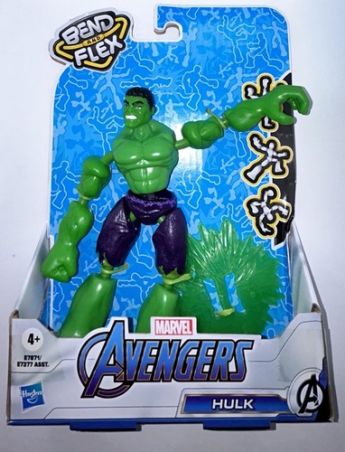 Hasbro Marvel Avengers Bend and Flex The Hulk 6" Flexible Action Figure ...