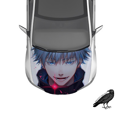 Gojo Jujutsu Kaisen Anime Hood Wrap Weatherproof Vinyl Car Decal 50" X ...