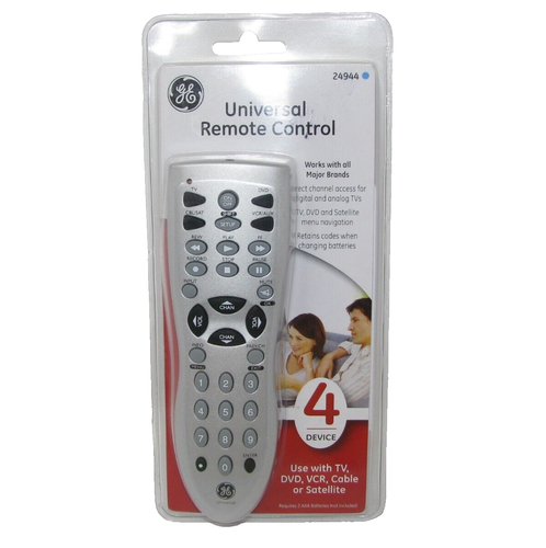 GE Universal Remote 4 Audio / Video Devices 24944 Factory Sealed NEW ...