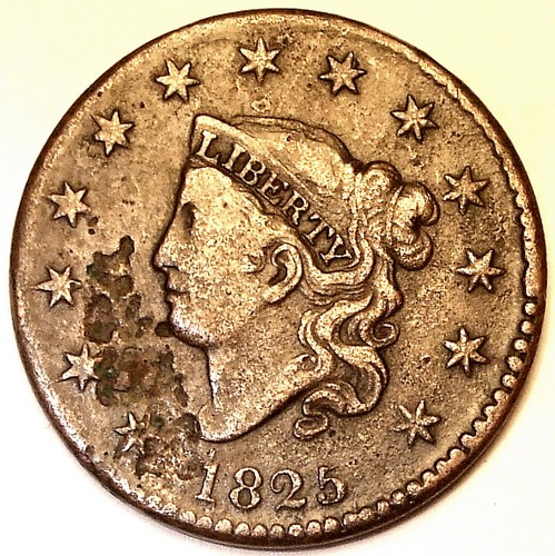 1825 Large Cent Full LIBERTY, 13 stars, Matron Head. L@@K! | eBay