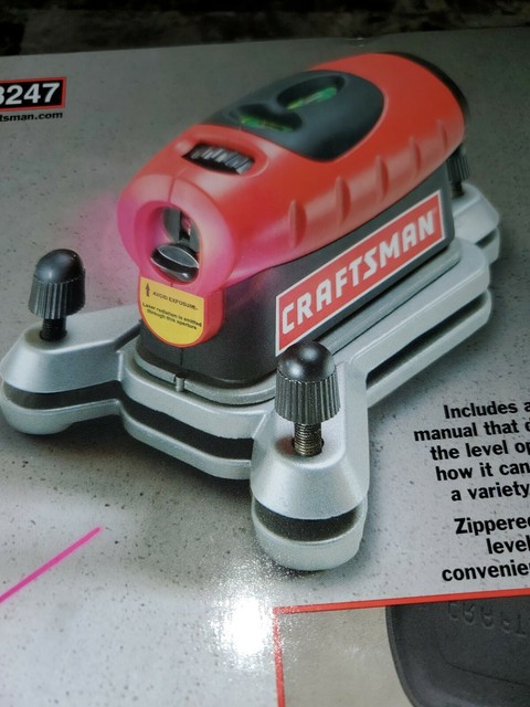 Craftsman 4 in 1 Laser Trac Level Model 48247 With Carrying Case - for ...