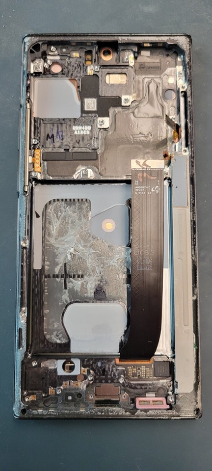 OEM Original Samsung Note 20 ULTRA Cracked OLED Half Display - Touch ...