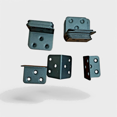 20 Pack 1.5” L Brackets Black Stainless Steel Right Angle Corner Brace ...