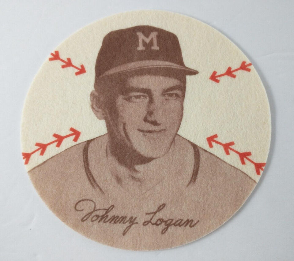 Vintage 1954 Preferred Products JOHNNY LOGAN Milwaukee Braves Player ...