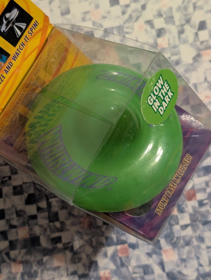 Vtg Uncle Milton Whirl Wind Air Powered Gyro-Top - Glow In The Dark ...