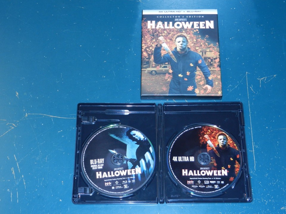 SCREAM FACTORY 4K UHD BLU-RAY HALLOWEEN w/ SLIPCASE 3 DISC DOLBY ATMOS ...