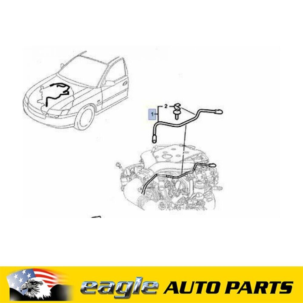 HOLDEN VZ COMMODORE 2005 - 2007 V6 ENGINE PCV HOSE PIPE GENUINE ...