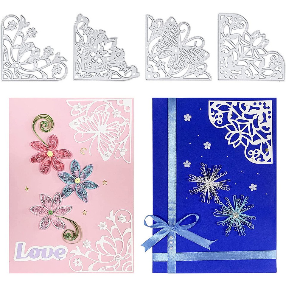 Lace Corner Metal Cutting Dies Scrapbook Paper Craft Mould Blade Punch ...