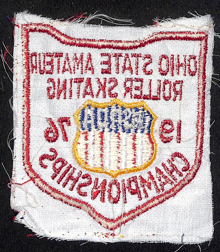 1976 RSROA Ohio State Amateur Roller Skating Vintage Embroidered Patch ...