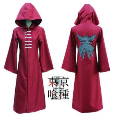 Tokyo Ghoul Kirishima Ayato Costume Cosplay Red Robe Carnival Uniform ...