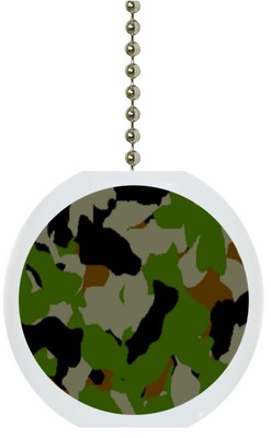 Camouflage Camo Military CERAMIC Ceiling Fan Light Lamp Pull | eBay