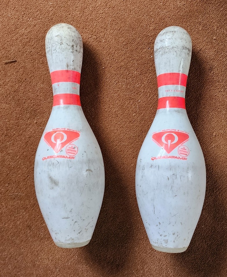 AMFLITE II Qubica USBC WIBC Approved Bowling Pin Made In USA Lot of 2 ...