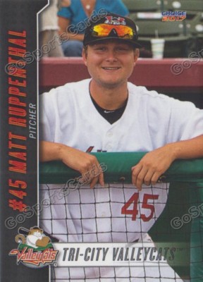 2017 Tri City ValleyCats Matt Ruppenthal RC Rookie Houston Astros | eBay