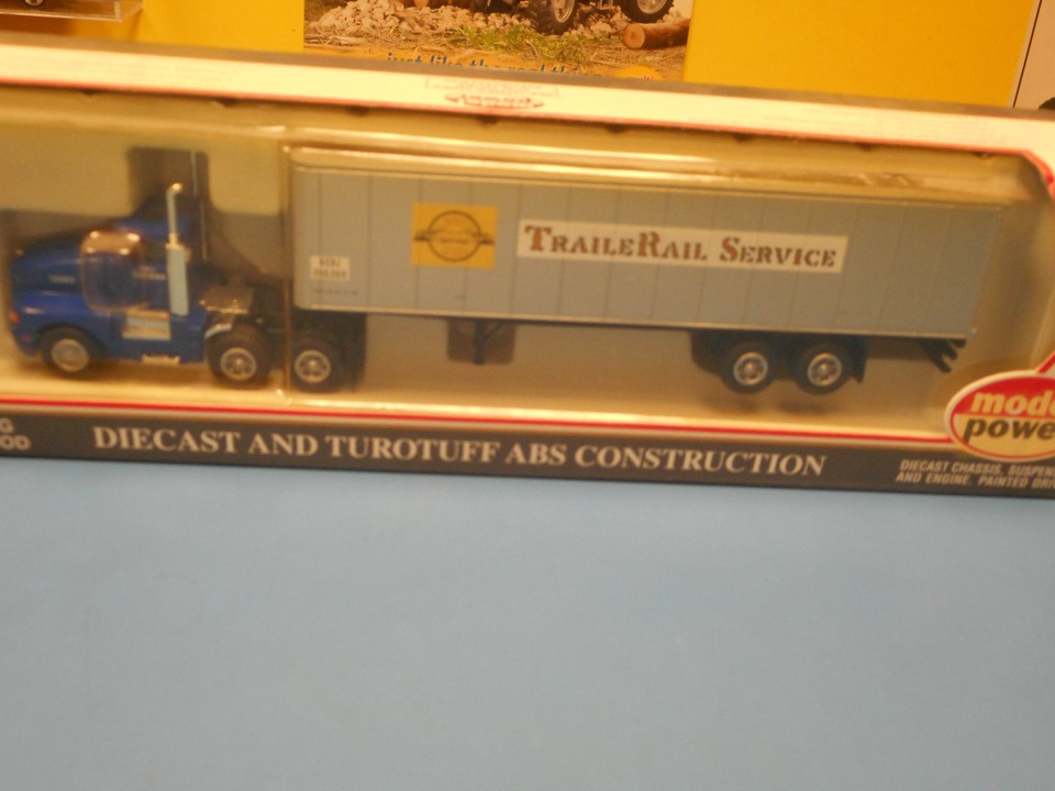 MODEL POWER TRAILERAIL SERVICE TRACTOR AND TRAILER "NIB" | eBay