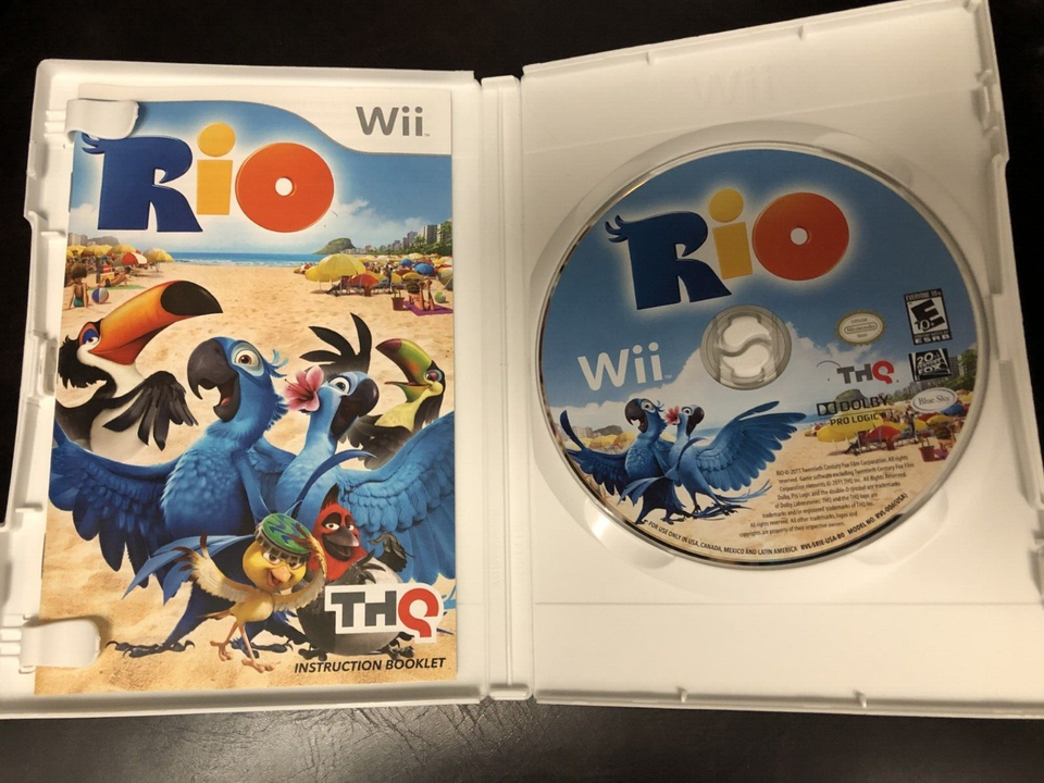 RIO ORIGINAL WII NINTENDO WII GAME DISC, MANUAL AND CASE NES HQ | eBay