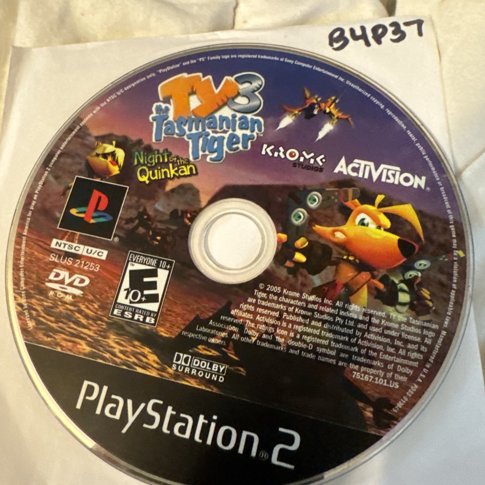 TY3 Tasmanian Tiger - PlayStation 2, PS2 - Working- Disk only | eBay