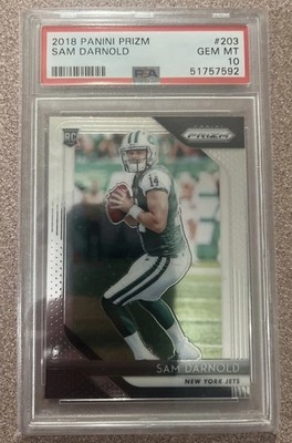 Sam Darnold 2018 Panini Prizm Football Rookie Card #203 Graded PSA 10 ...