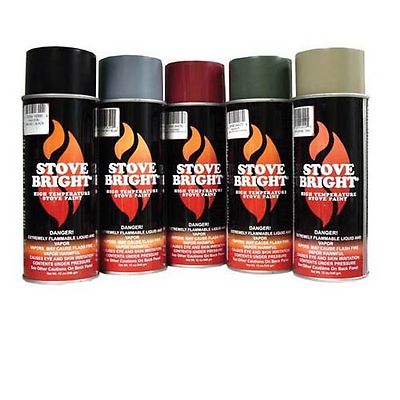 Stove Bright #6201 High Temperature 12oz. Aerosol Can Stove Paint ...