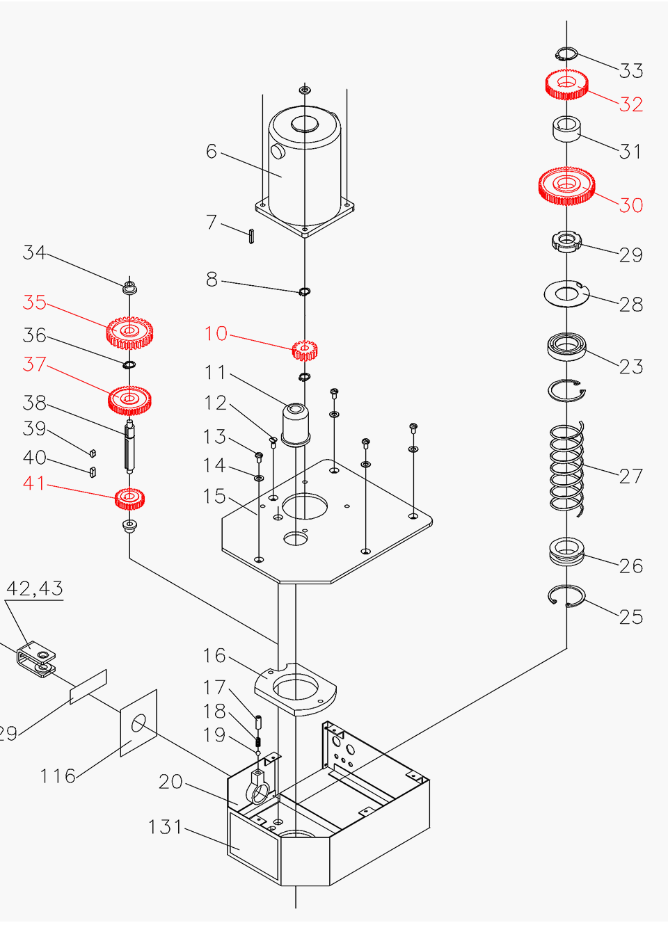 6pcs Change Gear Set for SIEG X1/SX1/SX1L/SOGI S1-16/Little Milling 1 ...