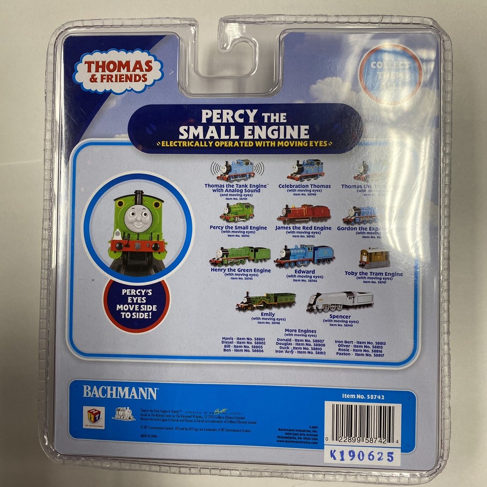 Bachmann 58742 PERCY THE SMALL ENGINE (WITH MOVING EYES) (HO SCALE) NEW ...