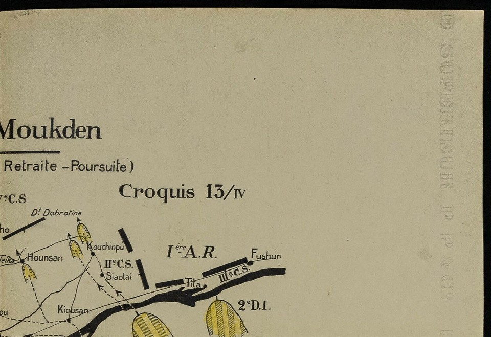 1906ca - Battle Plan of Mukden (Russo-Japanese War) - Retreat | eBay UK