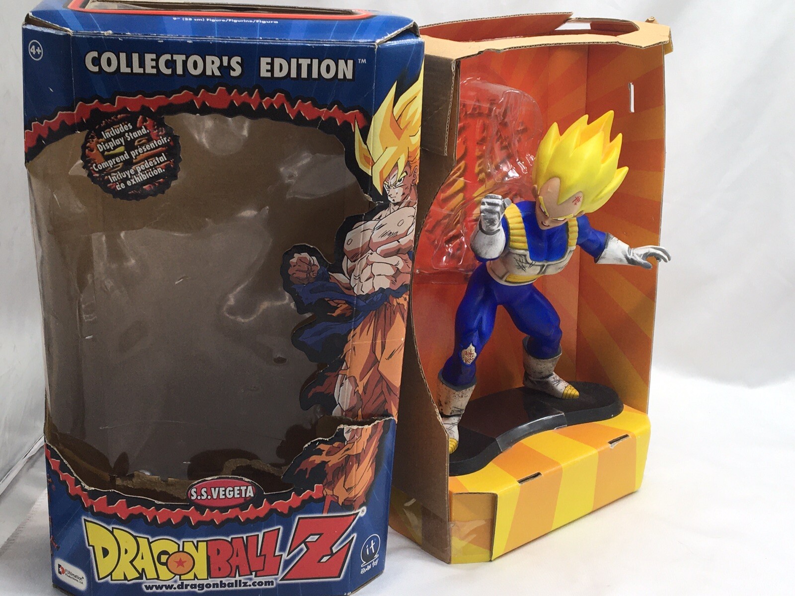 S.S. Vegeta 9" Figure MIB Dragon Ball Z Collector's Edition 2001 Irwin ...