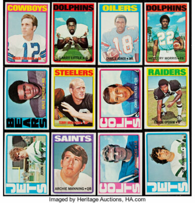 1972 Topps Football Cards singles EX $1.75 ea. #1-131 U-Pick FREE ...