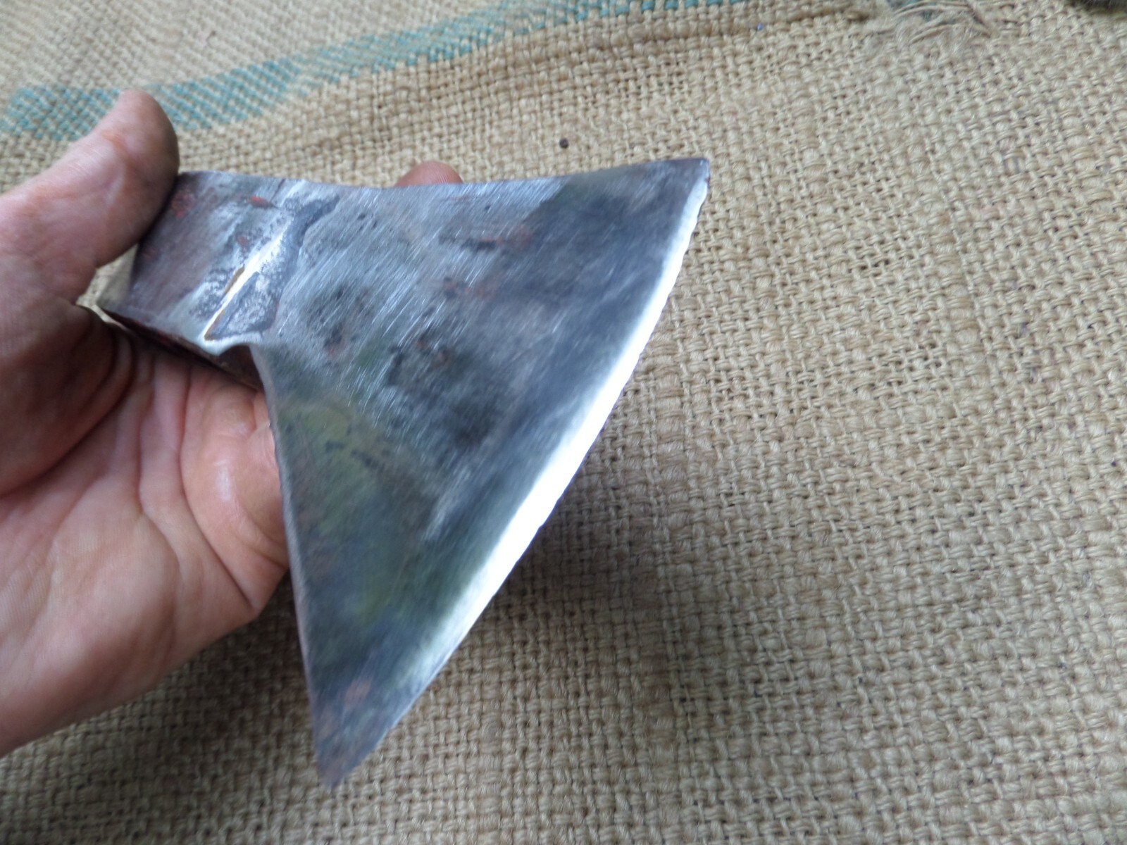 VINTAGE"SMALCALDA" GDR GERMAN AXE HEAD WOODWORKING HATCHET WOOD CARVING ...