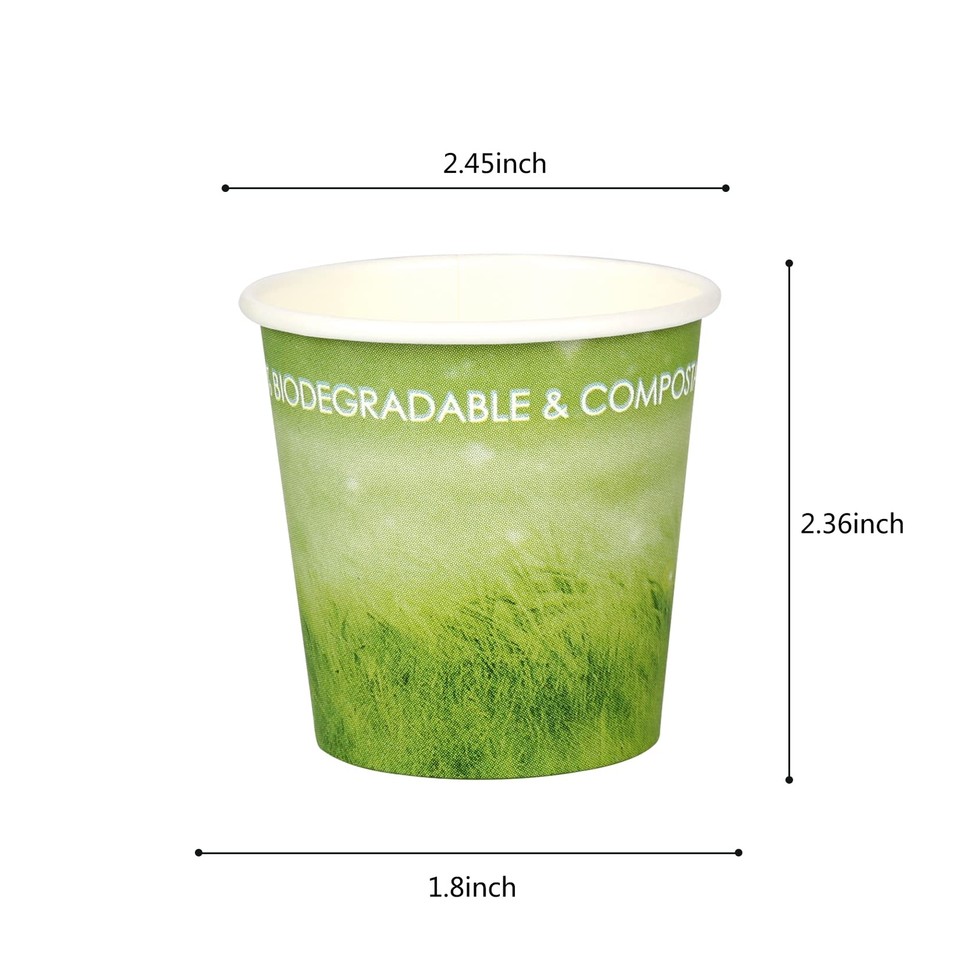 4oz Disposable Hot Beverage Small Paper CupsEco-friendly Mini Paper ...