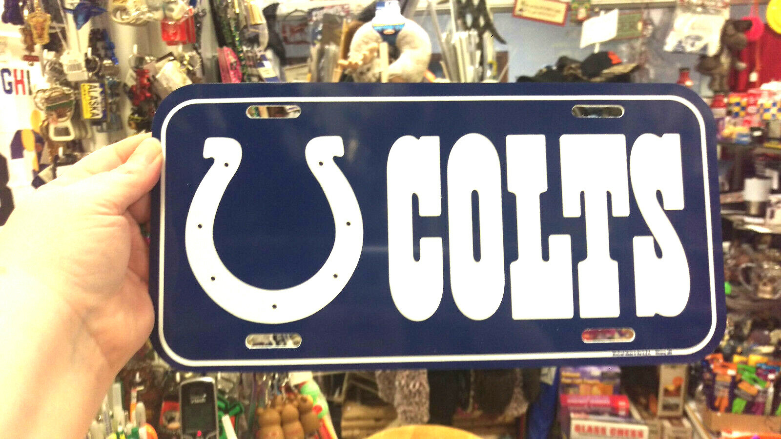 Indianapolis Colts NFL football team plastic License Plate, made in USA ...