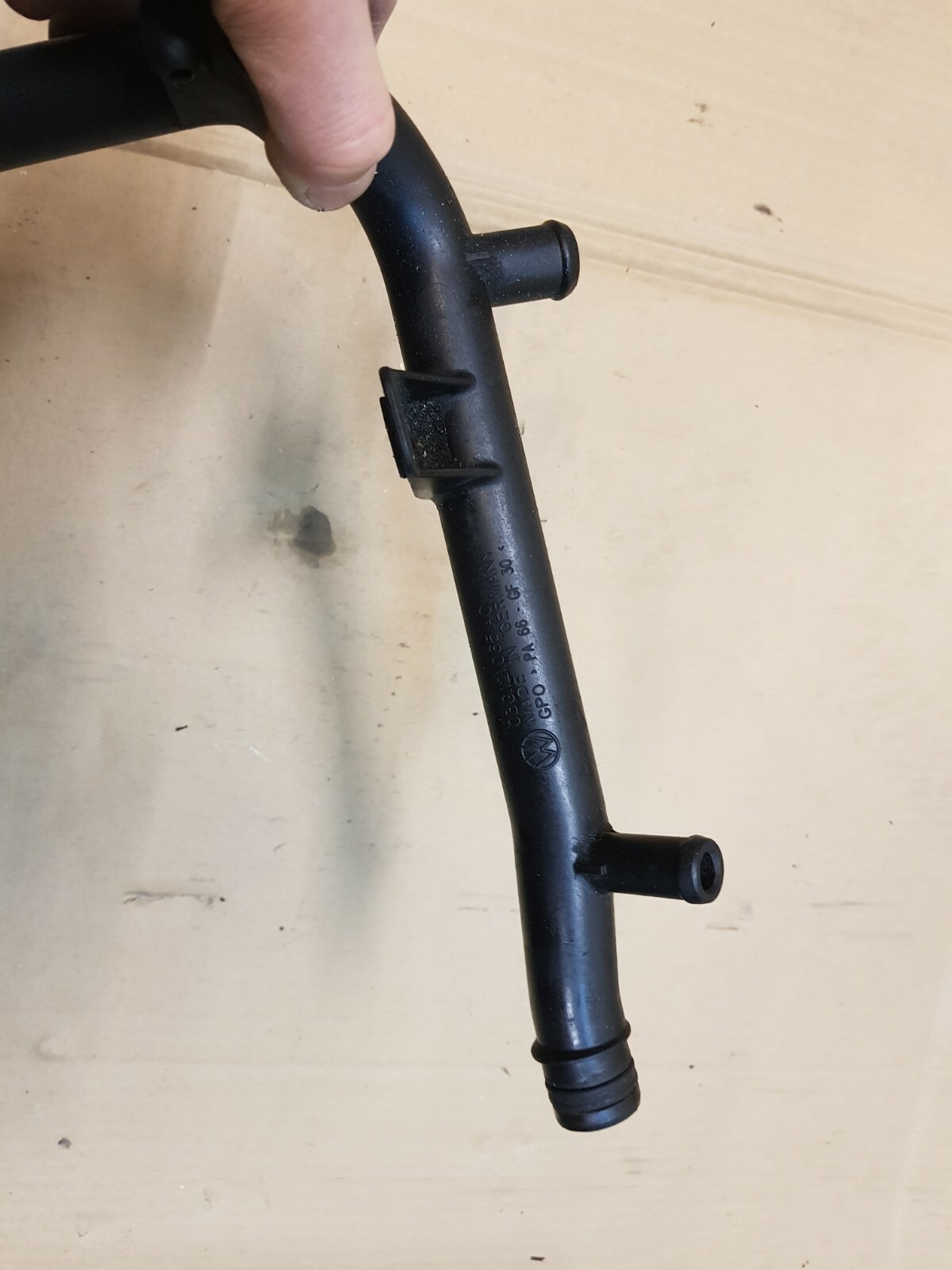 Volkswagen EOS 2007 Engine Water Coolant Pipe Hose 03G121065AC Diesel ...