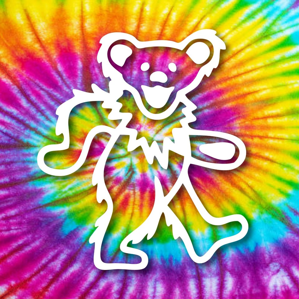 Grateful Dead Dancing Bear Decal Window Vinyl Assort Colors/3 Sizes ...