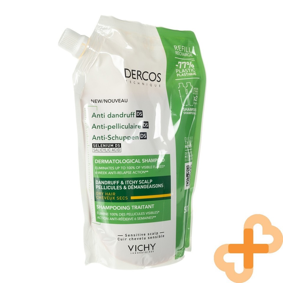 VICHY DERCOS DS DRY Anti-Dandruff Shampoo In Economical Refill ...