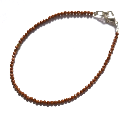 Sunstone Gemstone 2 mm Round Beads 7" Strand Handmade Daughter Day ...