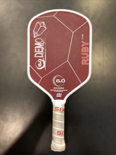 Six Zero 6.0 Ruby Pickleball Paddle 14mm | eBay