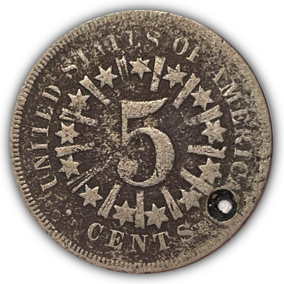 1866 Rays Shield Nickel Cull Coin #24351 | eBay