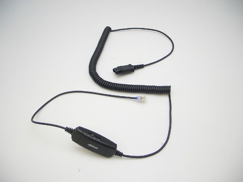 Alphacom all-in-1 Smart Cord QD-to-RJ9 for Plantronics H-series Headset ...