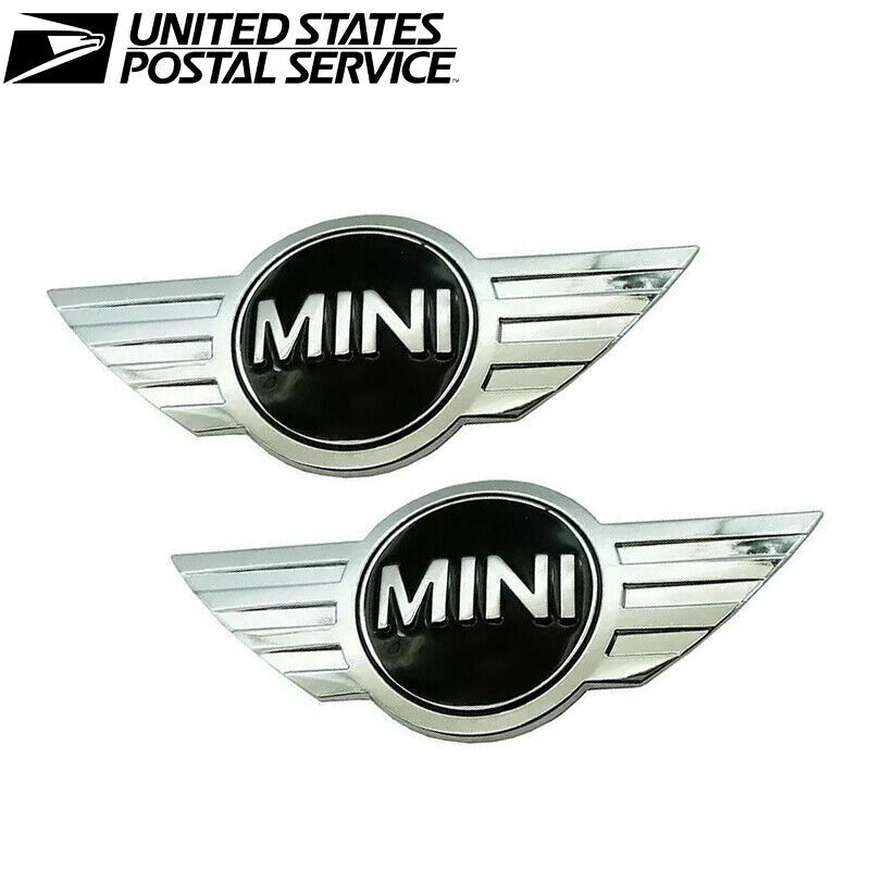 2x Original Mini Chrome Metal Logo Cooper R50 R55 R56 R57 R58 R59 ...
