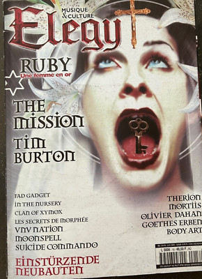 Magazine Elegy n°18, Ruby, The Mission, Tim Burton, Einstürzende ...