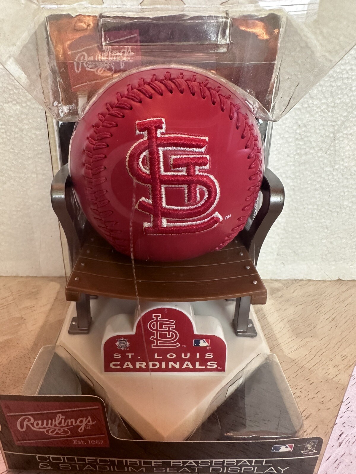 St. Louis Cardinals MLB Collectible Baseball & Stadium Seat Display by ...