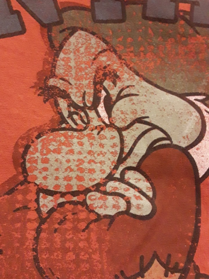 Disney "Vintage Grumpy" Red T-shirt Size Large | eBay