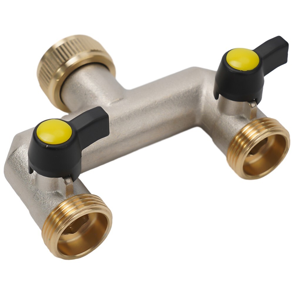 Durable None Brass Tap Splitter Tap Splitter Water Pipe 100mm 2 Way 3/4 ...