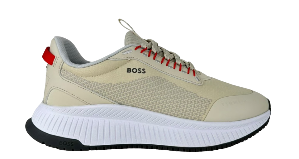 HUGO BOSS MENS BEIGE TENNIS SHOE TTNM EVO RUNN RSTH 50529544276 | eBay
