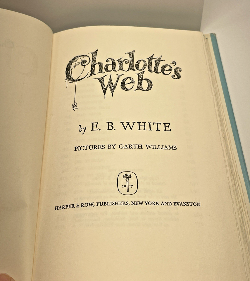 Charlotte’s Web by E.B. White Book Club Edition w/ Dust Jacket Harper ...