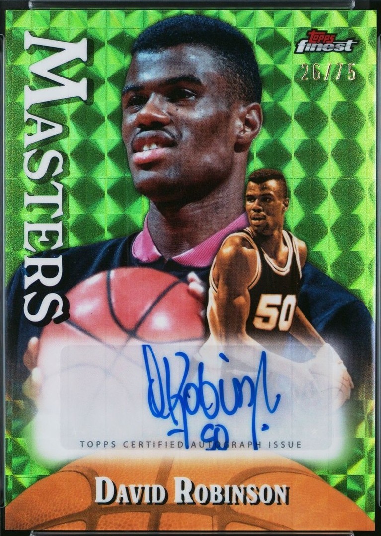 2024-25 Topps Finest - Masters Autographs David Robinson, David ...