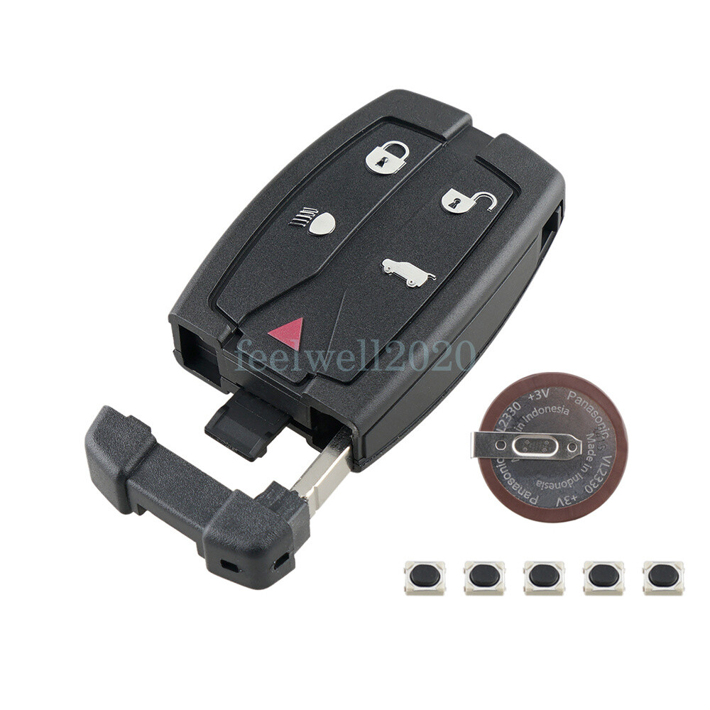 Key Case Fob + Rechargeable VL2330 Battery For Land Rover Freelander 2 ...