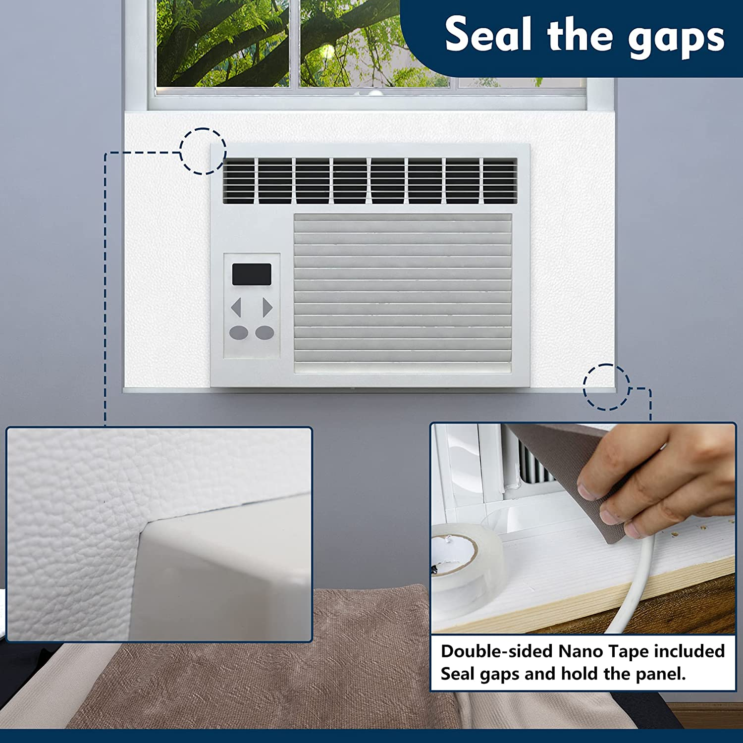 Window Air Conditioner Surround Foam Insulation Panels,Ac Side | eBay