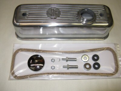 1968-1974 MG MGB MGBGT Alloy Valve Cover Setup w Gasket + Hardware ...