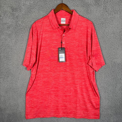 Mens XL Callaway Opti Dri Polo Red Shirt Golf | eBay